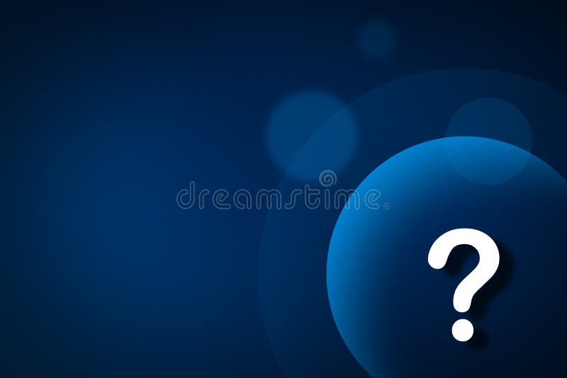 Question Mark Concept on Blue Background, Digital Question Mark ...