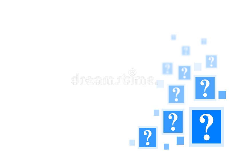 Question Mark Concept on Blue Background, Digital Question Mark ...