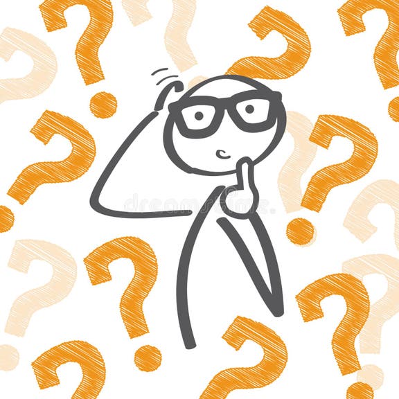 Stick Man Question Mark Stock Illustrations – 528 Stick Man Question ...