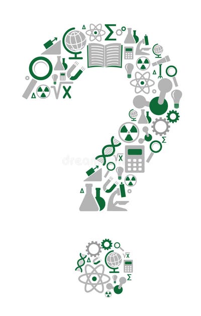 Question Mark Consisting of a Scientific Character Stock Vector ...