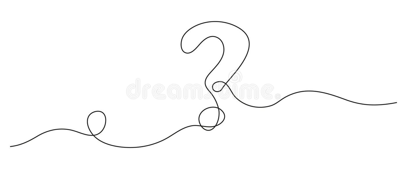 Question Mark Continuous Line Stock Illustrations – 1,025 Question Mark ...