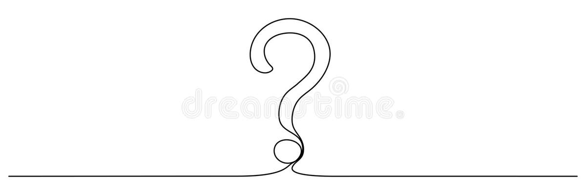 Question Mark Continuous Line Drawing Stock Illustrations – 813 ...