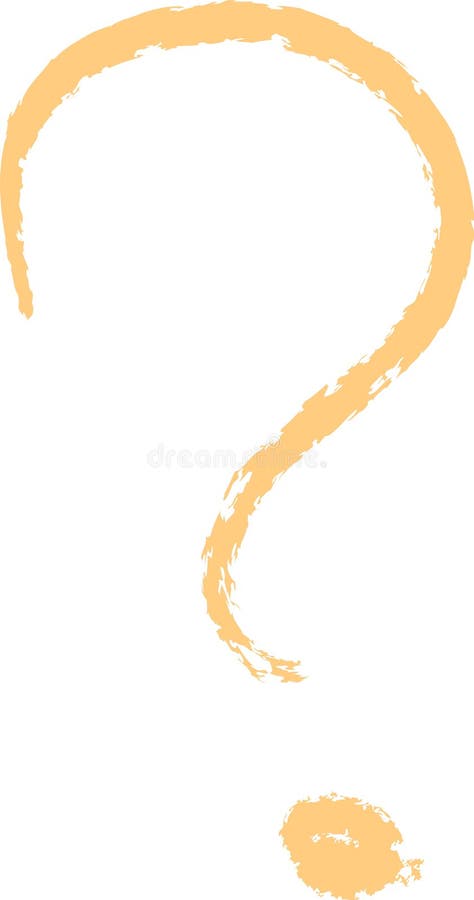 Question Mark Crayon Hand Drawn Stock Vector - Illustration of marker ...