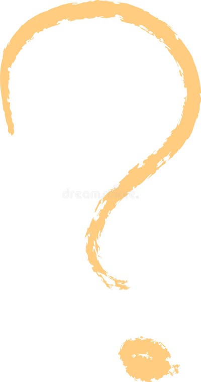 Question Mark Crayon Hand Drawn Stock Vector - Illustration of marker ...