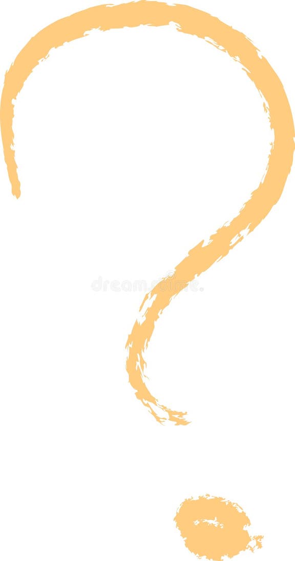 Question Mark Crayon Hand Drawn Stock Vector - Illustration of marker ...