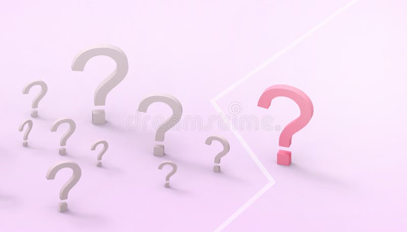 Question Mark Creative Idea Ladder of Success and Geometric Square ...