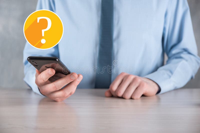 Question Mark. 3d Abstract on Dark Background Flat Icons with Long ...