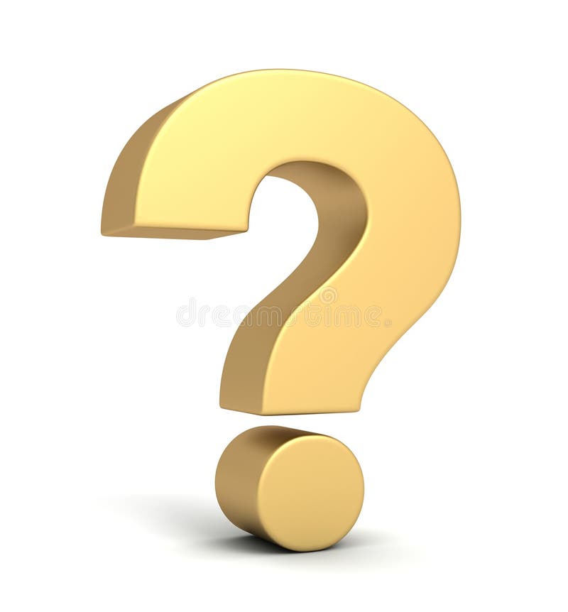 Question Mark 3d Illustration Isolated Stock Illustration ...