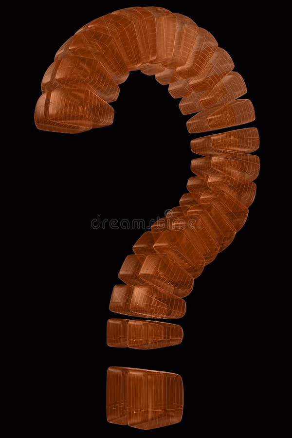 Question mark 3D render stock illustration. Illustration of dimensional ...