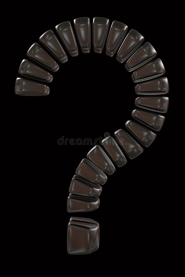 Question mark 3D render stock illustration. Illustration of character ...