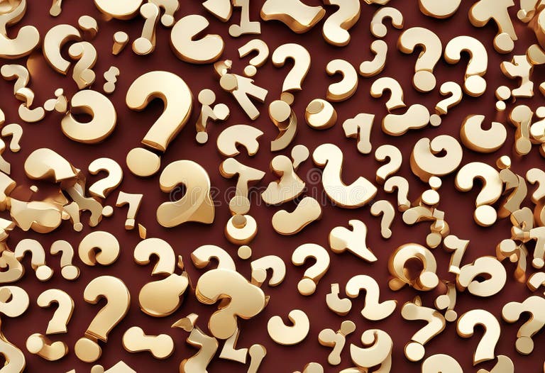 Question Mark 3D Seamless Wallpaper Pattern. Stock IllustrationQuestion ...