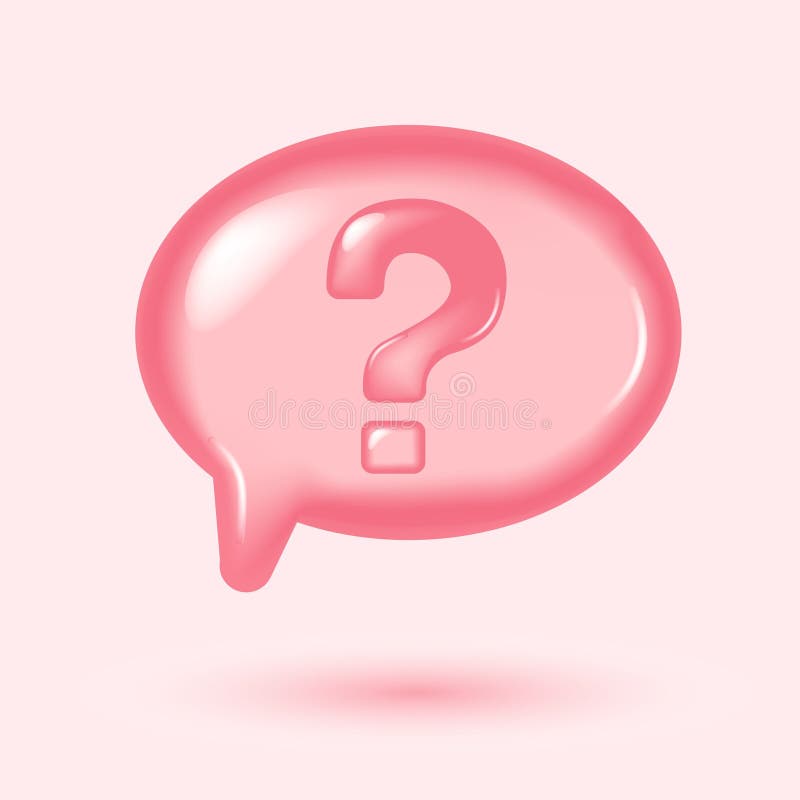Question Mark 3d Vector Icon. 3d Speech Bubble with Question Mark Icon ...