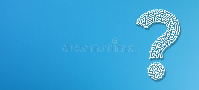 Question Mark Design on Blue Background Stock Illustration ...
