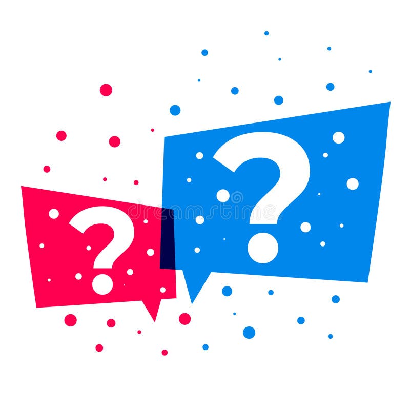 Question Mark Design in Chat Bubble Style Stock Vector - Illustration ...