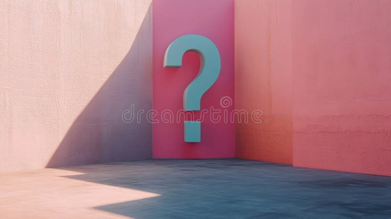 Question Mark Design Featuring Minimalist Empty Copy Space Stock ...