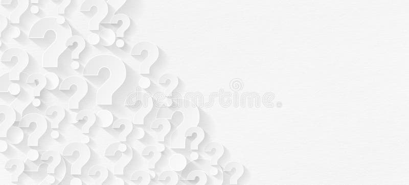 Question Mark Design on White Background Stock Image - Image of ...