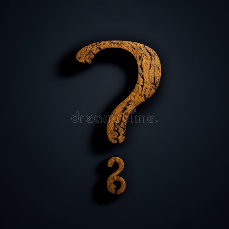 A Question Mark with Different Type of Texture Stock Illustration ...