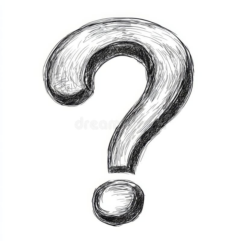 Question Mark Doodle. Hand Drawn Sketch. Vector Illustration Stock ...