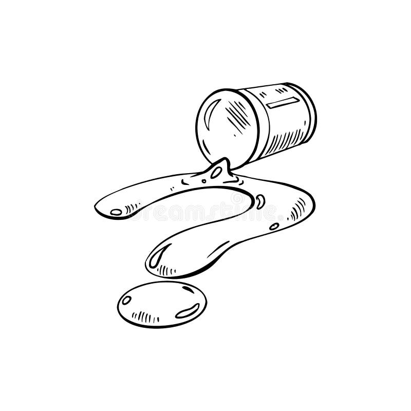 Question Mark Drawing, Paint, Bucket, Vector Illustration Hand Drawn ...