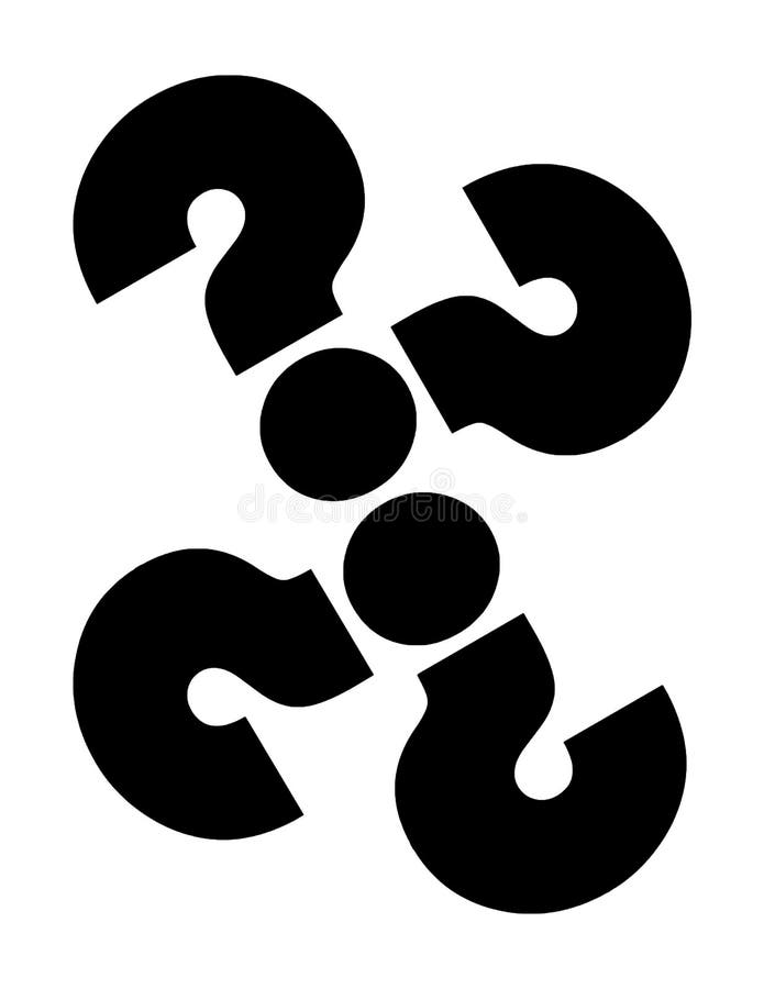 Geometric question mark stock illustration. Illustration of light ...