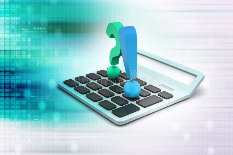 Calculatorquestion Mark Stock Illustrations – 1 Calculatorquestion Mark ...