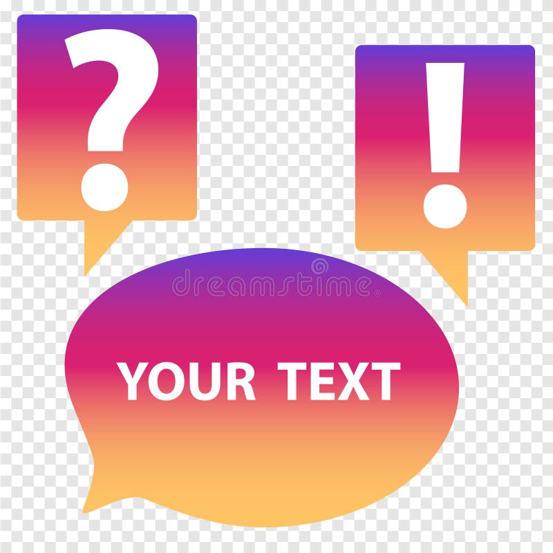 Question Mark, Exclamation Mark, Message Icon Stock Illustration ...