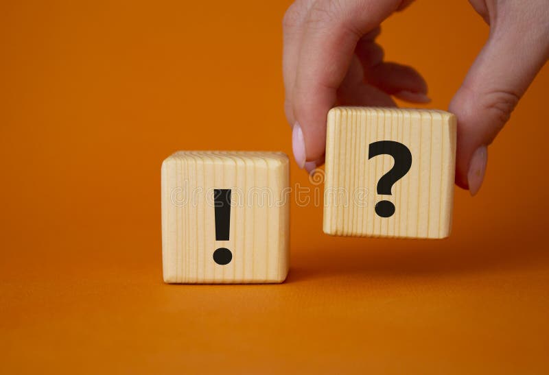 Question Mark and Exclamation Mark Symbol. Businessman Hand is Making a ... Question Mark and Exclamation Mark Symbol. Businessman Hand is Making a ...