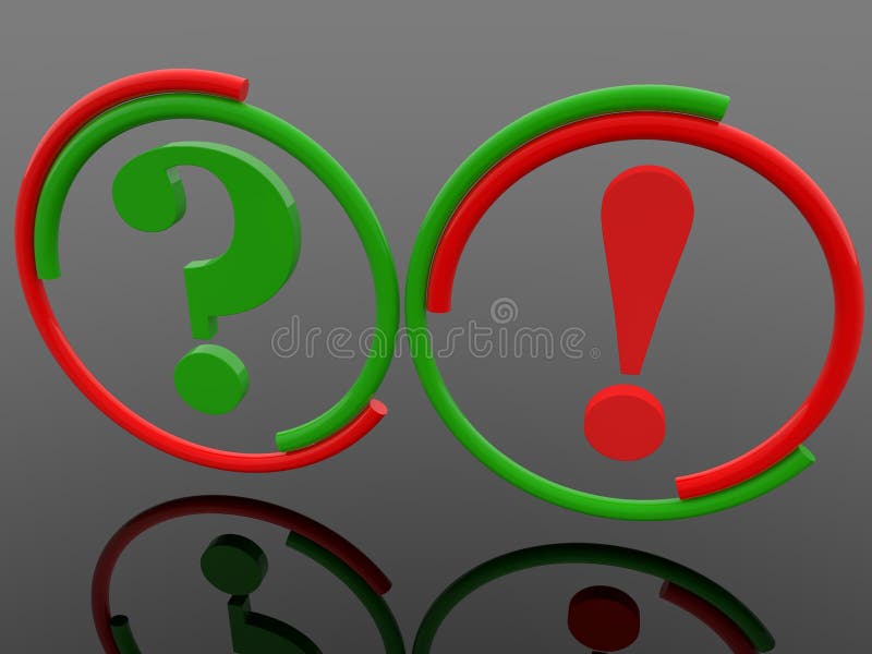 3d Question Mark Exclamation Marks Stock Illustrations – 296 3d ...