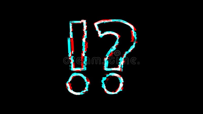 Question and Exclamation Marks Stock Video - Video of lettering ...