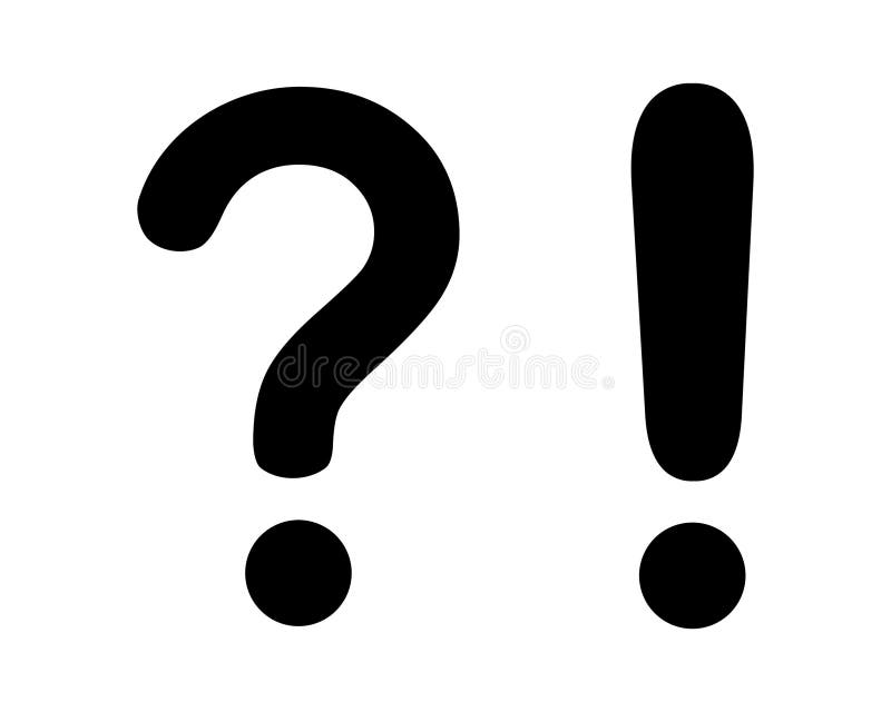 Question Mark and Exclamation Point Stock Vector - Illustration of ...