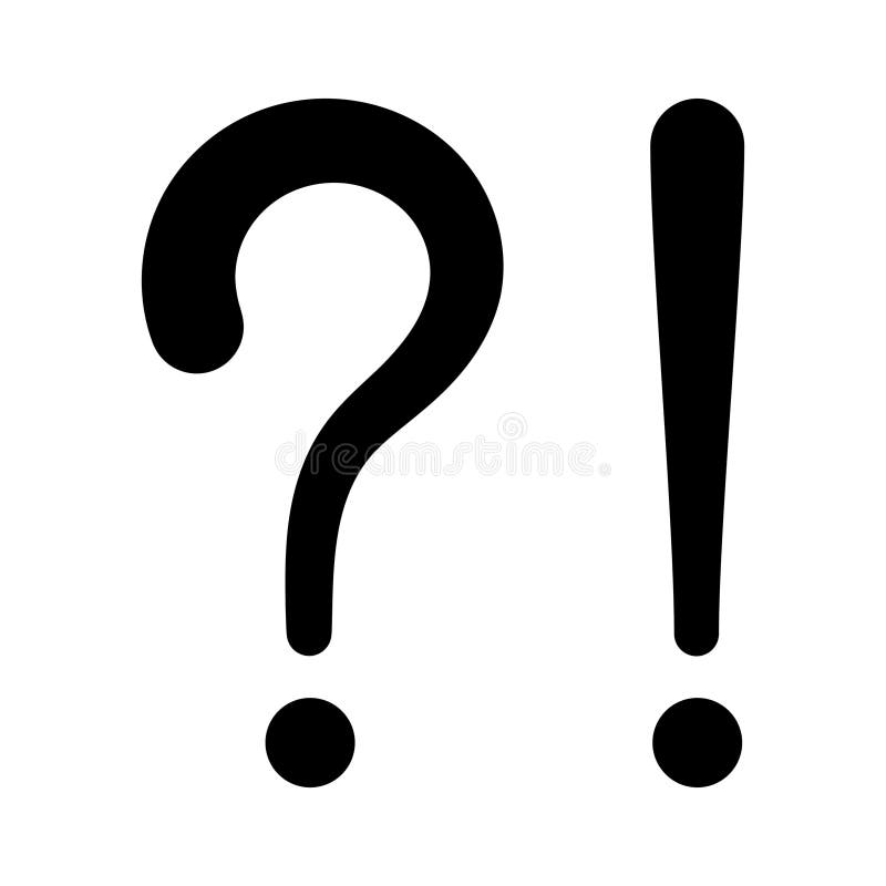 Question Mark and Exclamation Point Stock Vector - Illustration of ...