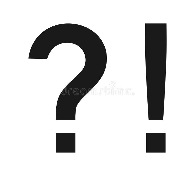 Question Mark and Exclamation Point Stock Vector - Illustration of mark ...