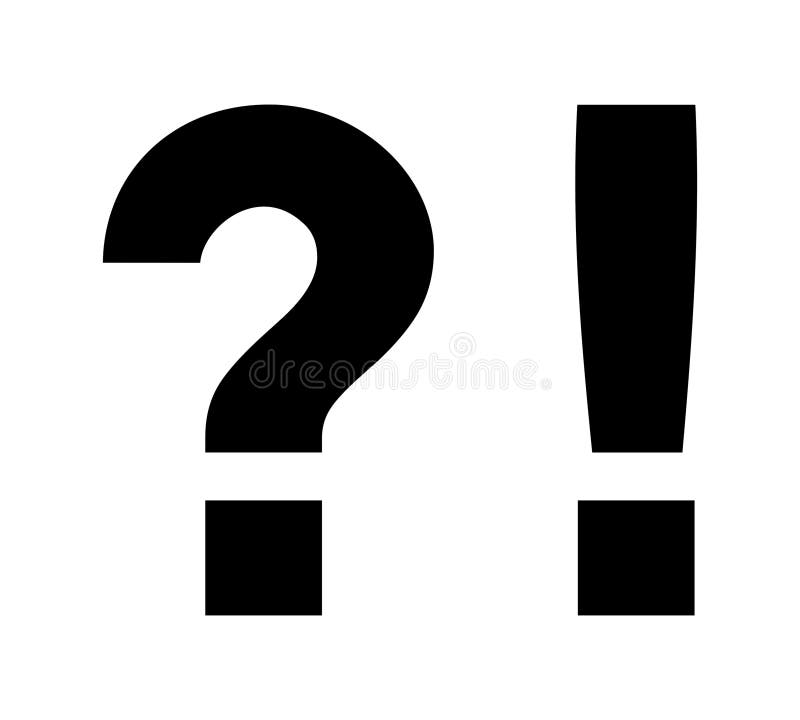 Question Mark and Exclamation Point Stock Vector - Illustration of mark ...