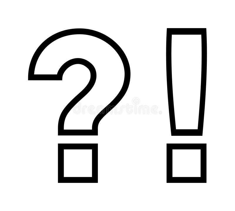 Question Mark and Exclamation Point Stock Vector - Illustration of ...