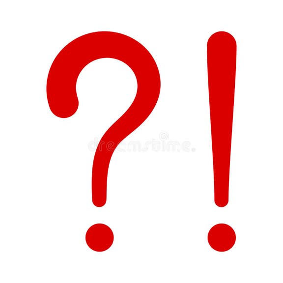 Question Mark and Exclamation Point Stock Vector - Illustration of ...