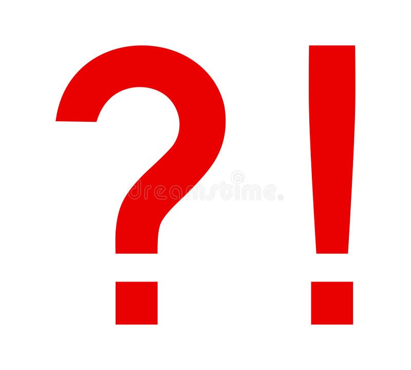 Question Mark and Exclamation Point Stock Vector - Illustration of ...