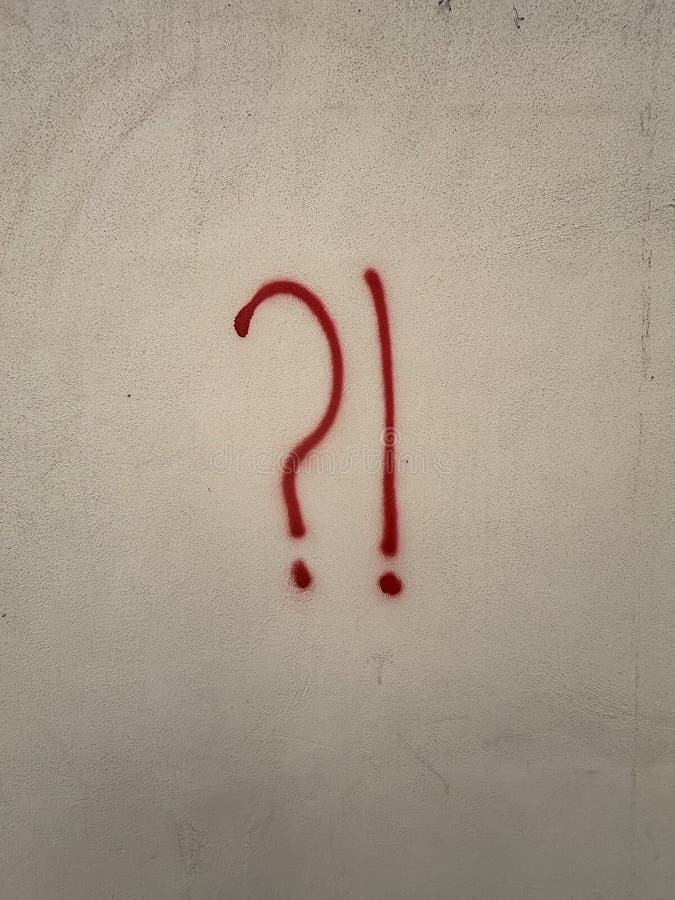 Question Mark and Exclamation Mark Stock Image - Image of text ...