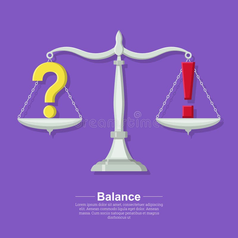 Question Mark Scales Stock Illustrations – 221 Question Mark Scales ...