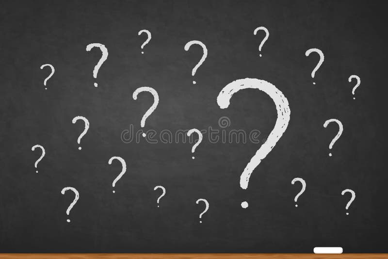 Question Mark Written Chalk on Blackboard. Faq Concept. Ask Question ...