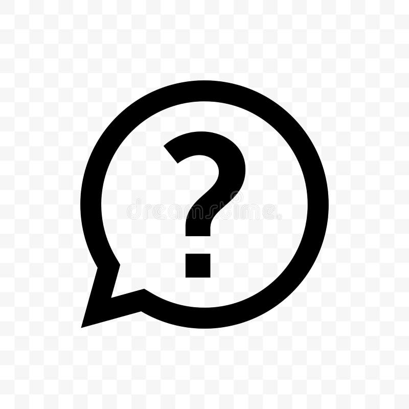 Question Mark FAQ Dialog Chat Bubble Vector Circle Icon Stock Vector ...