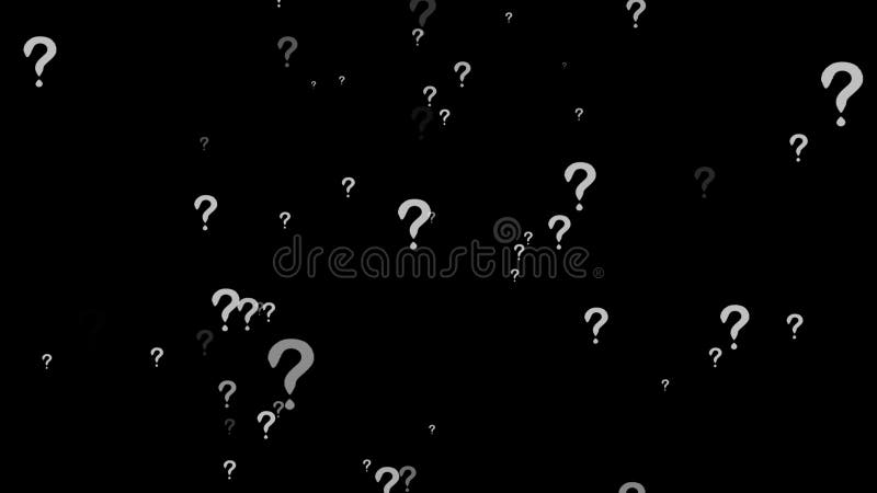 Question Mark Whirl Large Size Effect Particle Element on Green Screen ...