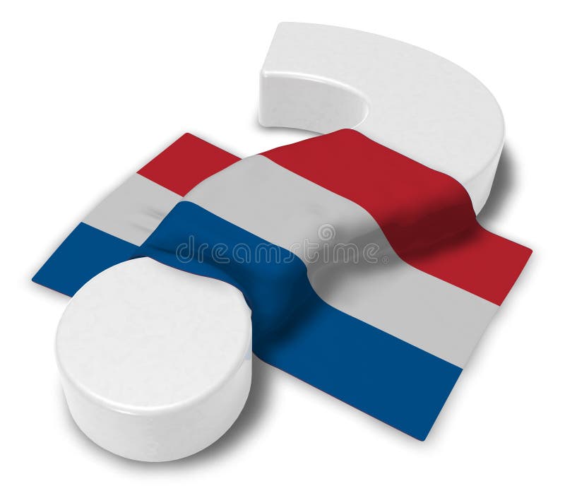Question Mark and Flag of the Netherlands Stock Illustration ...