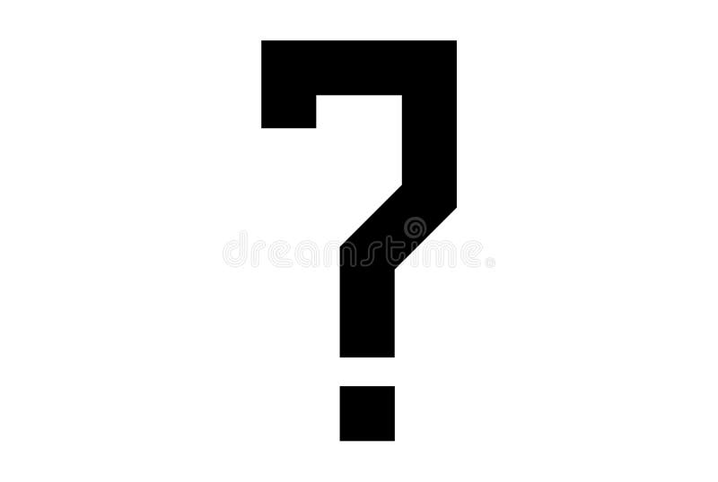Question Mark Flat Icon Black Minimalistic Symbol Art App Web Sign ...
