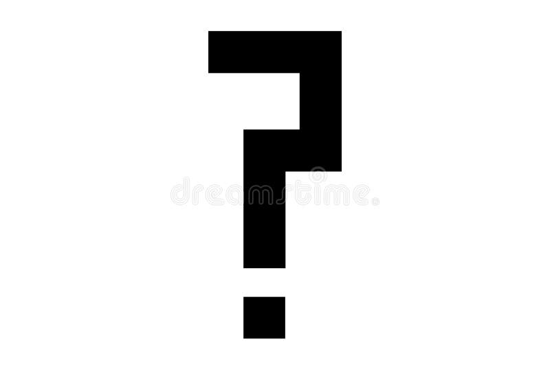 Question Mark Flat Icon Black Minimalistic Symbol Art App Web Sign ...