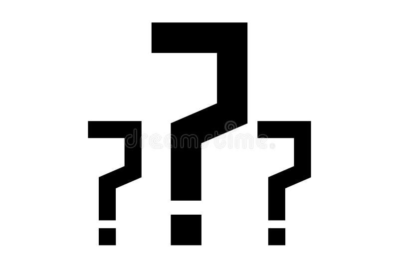 Question Mark Flat Icon Black Minimalistic Symbol Art App Web Sign ...