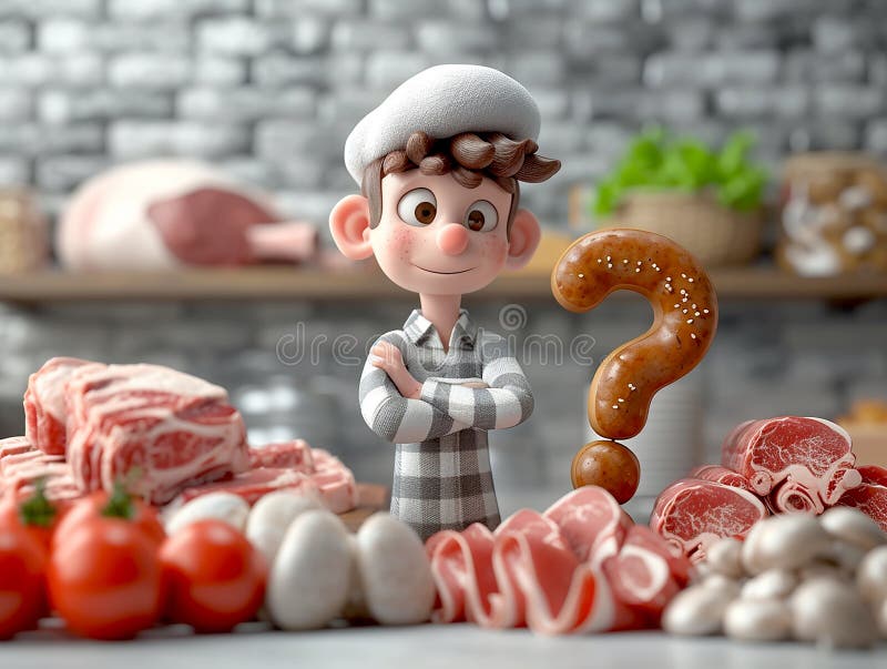 Question Mark among Food Products, Concept of Choosing Products Stock ...