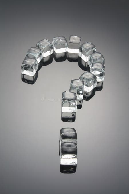 Question Mark Formed by Ice Cubes Stock Image - Image of uncertainty ...
