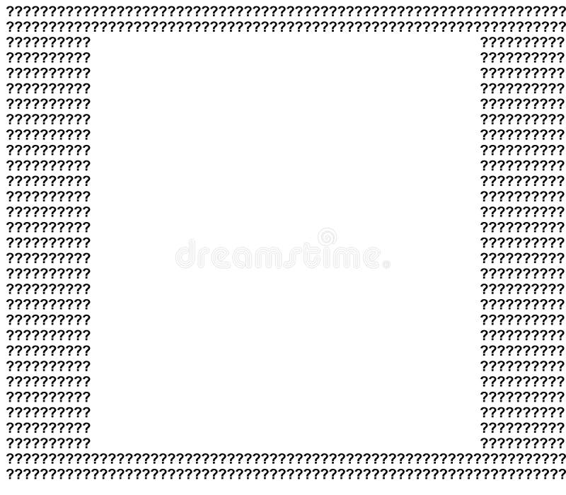 Question mark frame stock illustration. Illustration of frame - 63553962