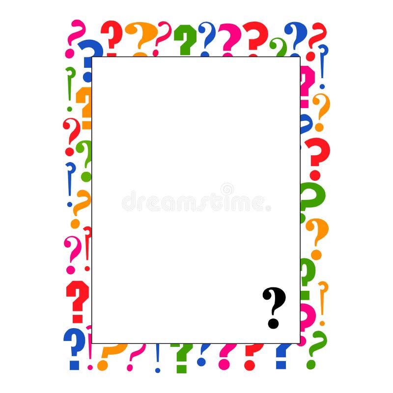 Question mark frame stock vector. Illustration of graphic - 259460511