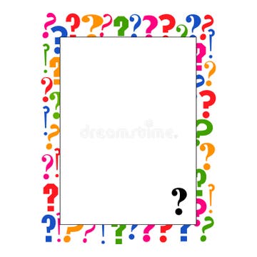 Question mark frame stock vector. Illustration of graphic - 259460511